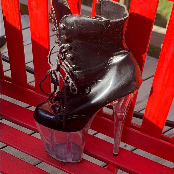 luscious | Shoes | Sexy Ankle Boots With Glass Heels | Poshmark